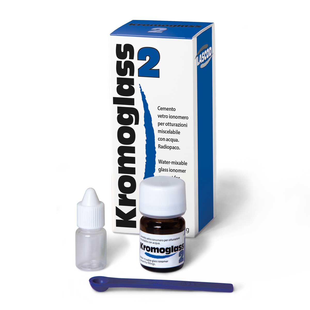 permanent glass ionomer cement Kromoglass2 AL FAYROUZ Dental