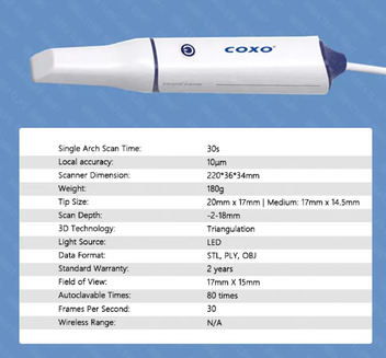 COXO DL 300P INTRAORAL SCANNER